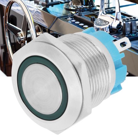 Momentary Push Button, 19mm/0.75in 12V~24VDC Push Button Switch, ON/Off ...