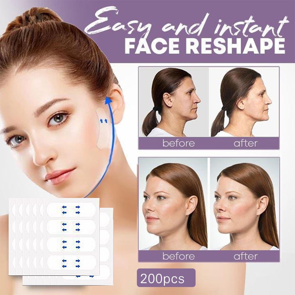 120/200Pcs Invisible Face Thin Tape Elasticity Wrinkle Lift Patches V ...