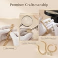 DESIGNICE Gold Tone Cuban Link Chain Heart Jewelry Set for Women ...