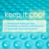 Comfort Revolution Bed Pillow Blue Bubble Gel + Memory Foam, Standard ...