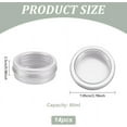 1box Round Aluminium Tin Cans Aluminium Jar Storage Containers for ...