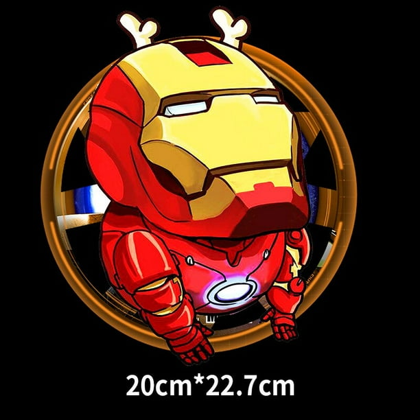 Marvel Avengers Spiderman Iron Man Hulk Cartoon Thermal Stickers for ...
