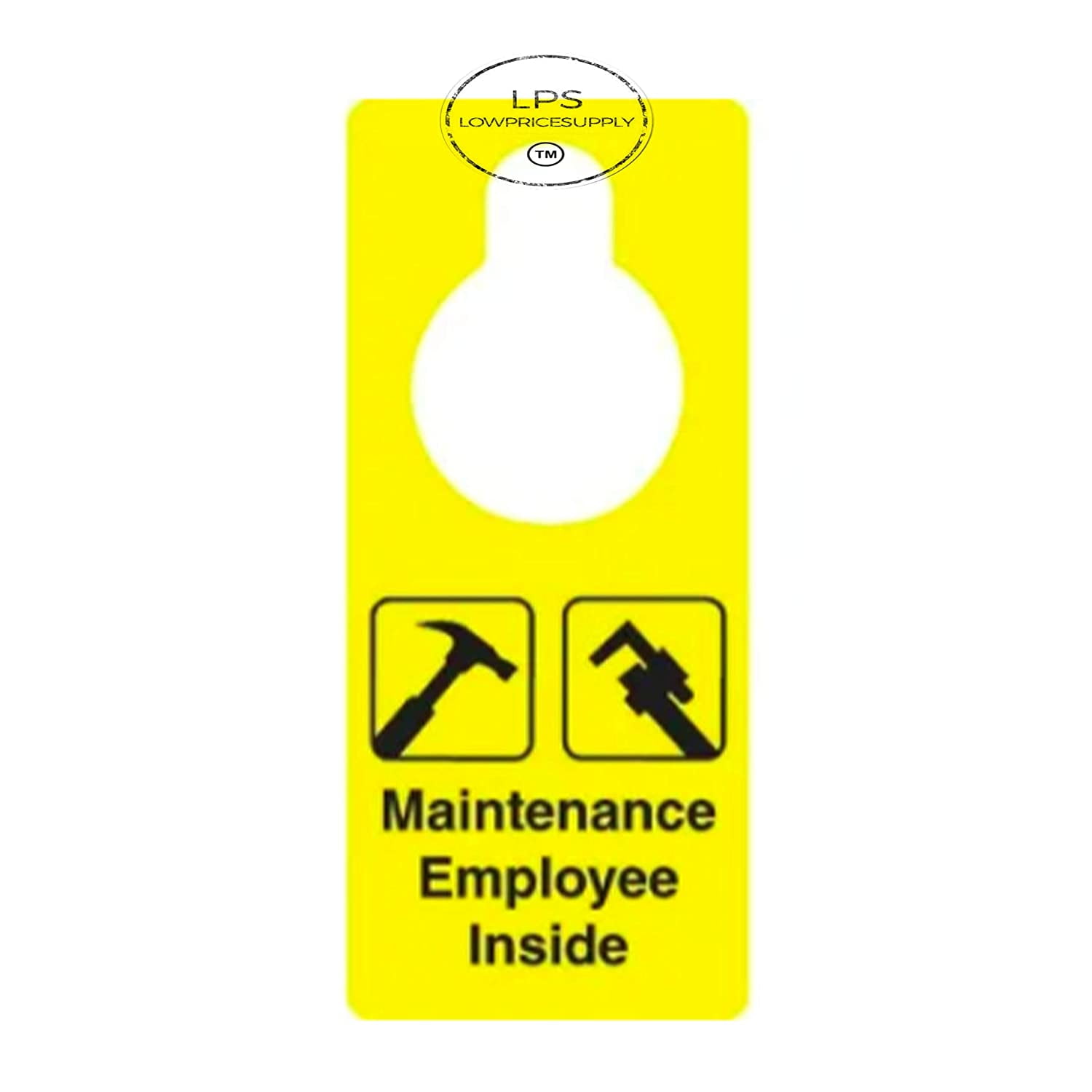 20 Pack - 3-1/2 x 8 Maintenance Hang Tag-Employee Inside - Walmart.com