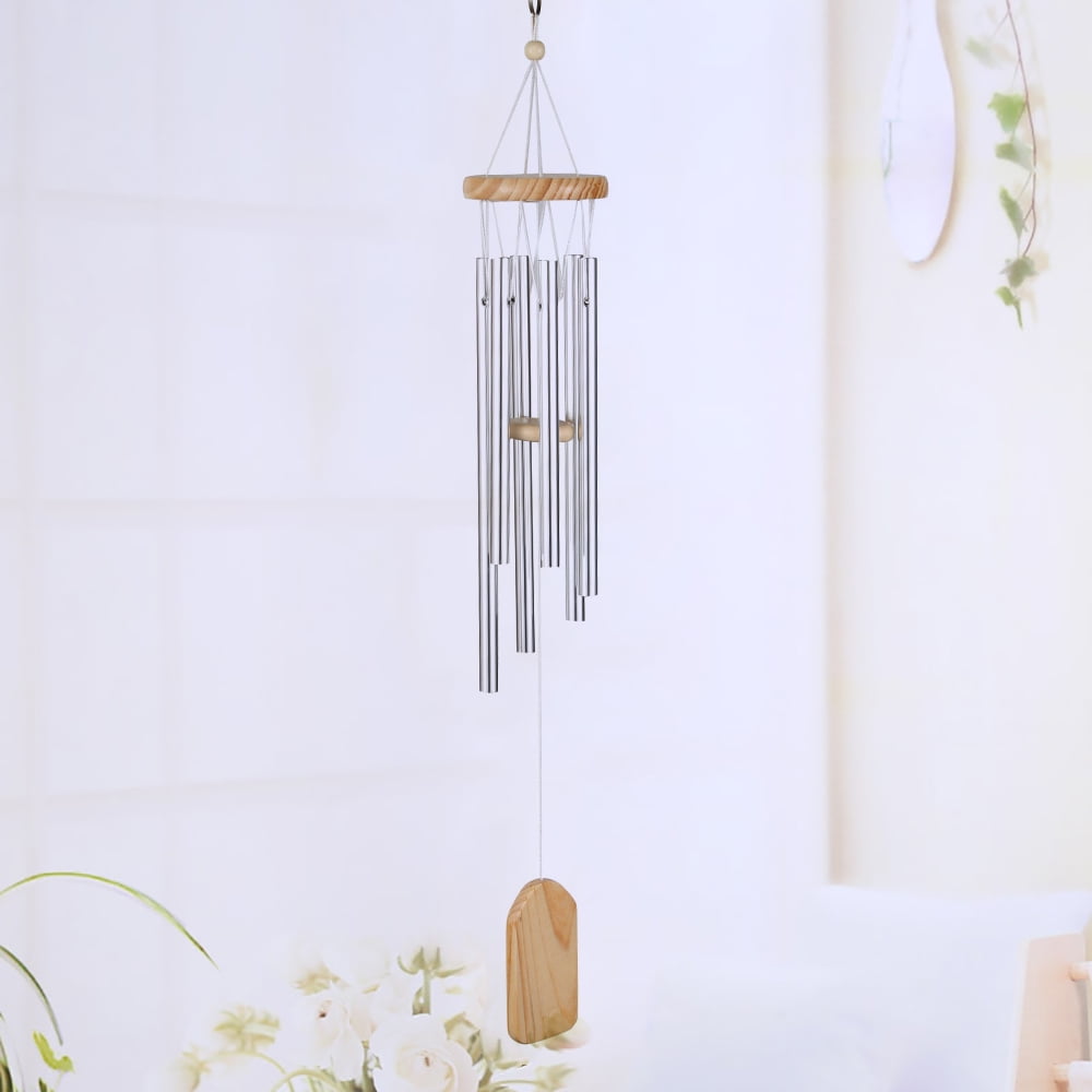 EUWBSSR Large Wind Chimes Garden Chimes with 6 Aluminum Tuned Tubes for ...