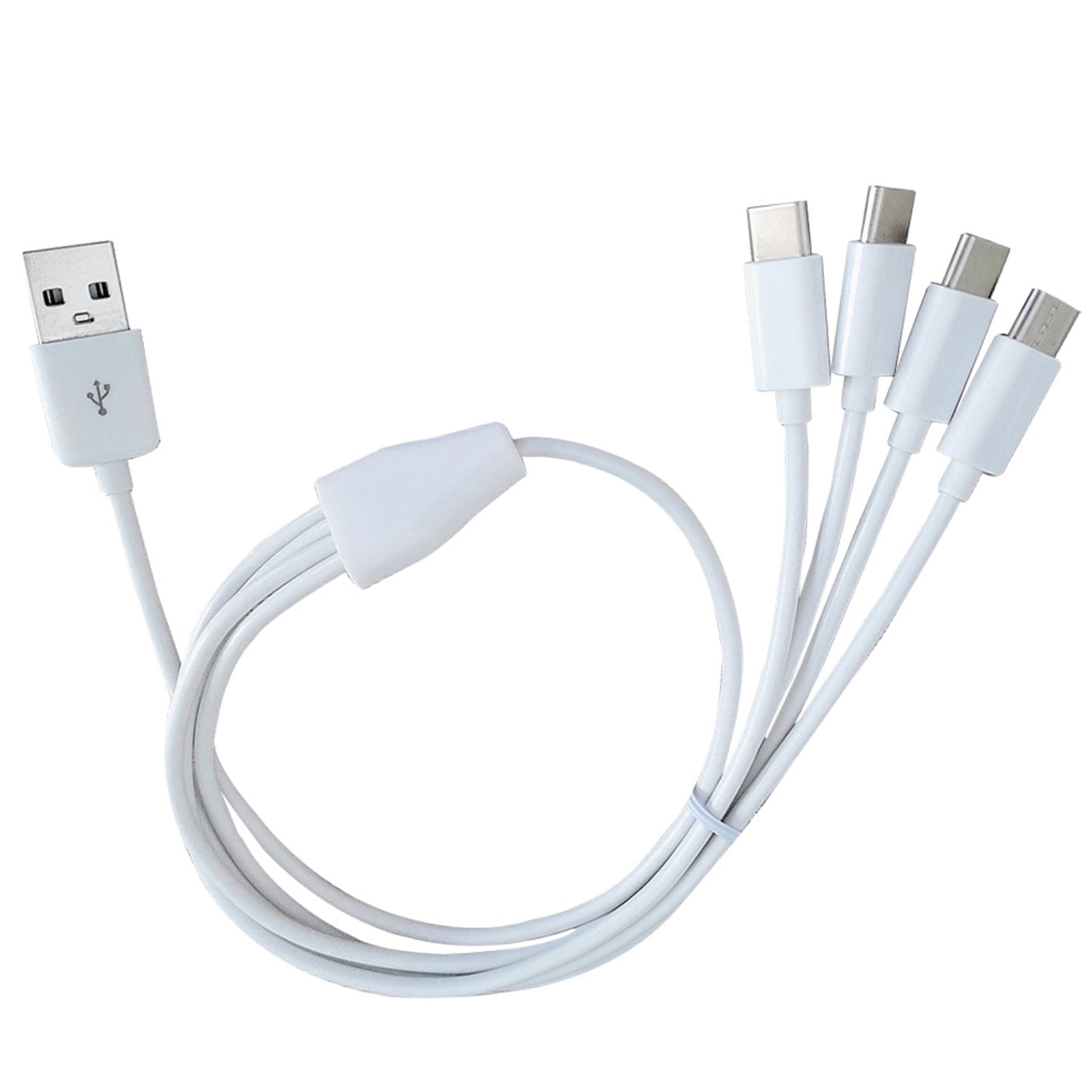 JNANEEI 50cm Multi USB C Splitter Cable 4 in 1 Charging Cord with 4 ...
