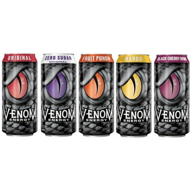 Venom Energy Drink, Variety Pack (Original, Mango, and Fruit Punch), 0 ...
