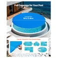 18ft Round Solar Pool Cover - 16 Mil Bubble Pool Blanket - Heat ...