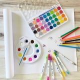 Hello Hobby Craft Paper Roll, White 17x50 Inches for Drawing Doodling ...