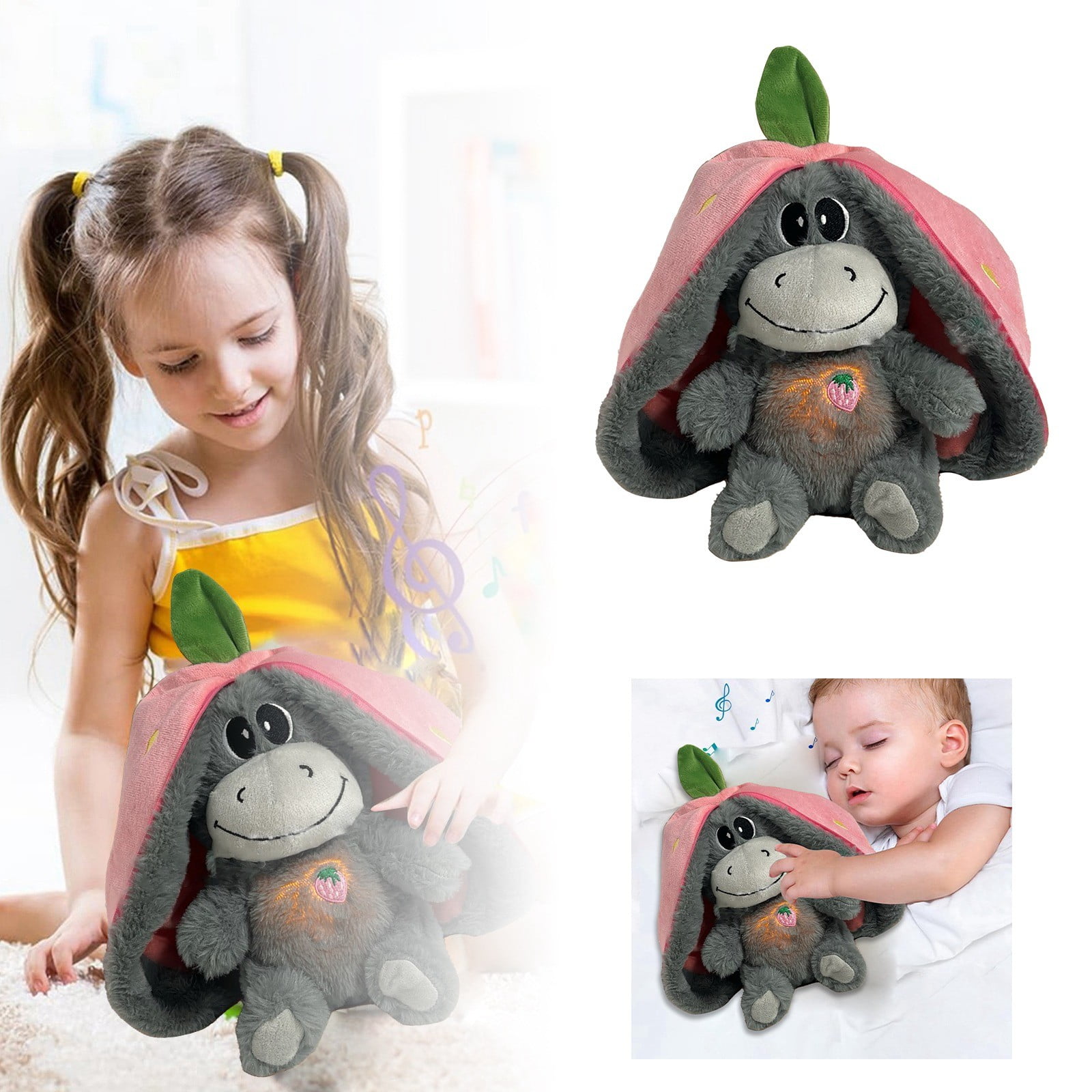 Click here for Lfkerwmg Cute Toy Donkey Breathing And Glowing Cut... prices
