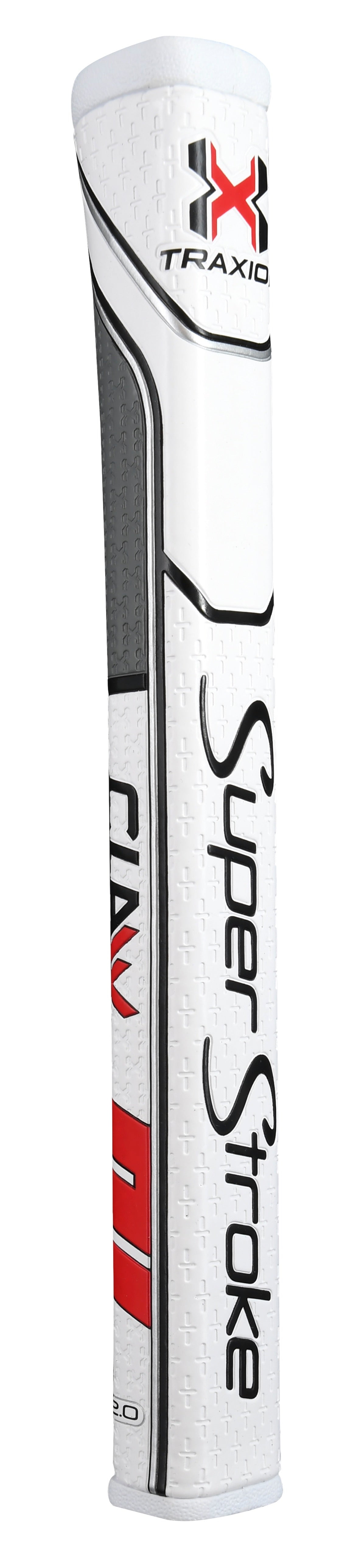 SuperStroke Traxion Claw® Golf Putter Grip, White/Red (Claw® 2.0 ...