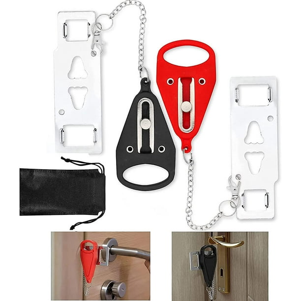 Travel lock, portable door lock, portable door lock, stainless steel ...