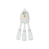 3FT POWERSQUID JR 3 TO 1 CORD OUTLET MULTIPLIER WHITE - Walmart.com