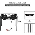 VINGLI, Portable Propane Stove Gas Burner, 225, Heavy Duty Iron Cast ...