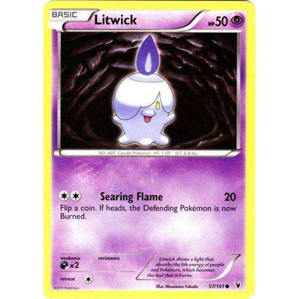 Pokemon Noble Victories Common Litwick #57 - Walmart.com