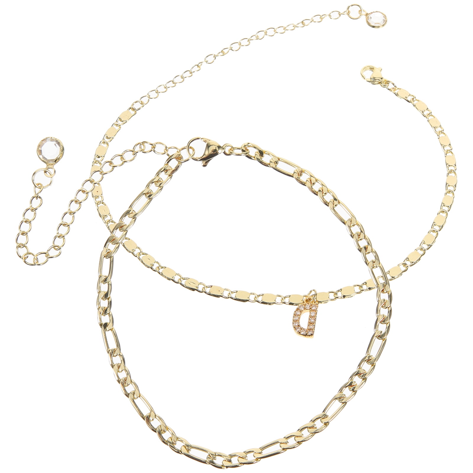 Click here for Ifanlandor 2pcs Womens Anklet Bracelets Tone Stack... prices