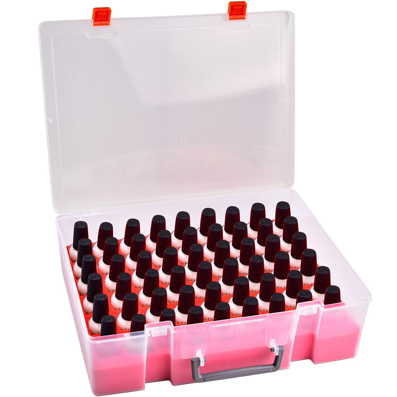 Nail Polish Organizer Holder, 54 Bottle Nail Storage Container for ...