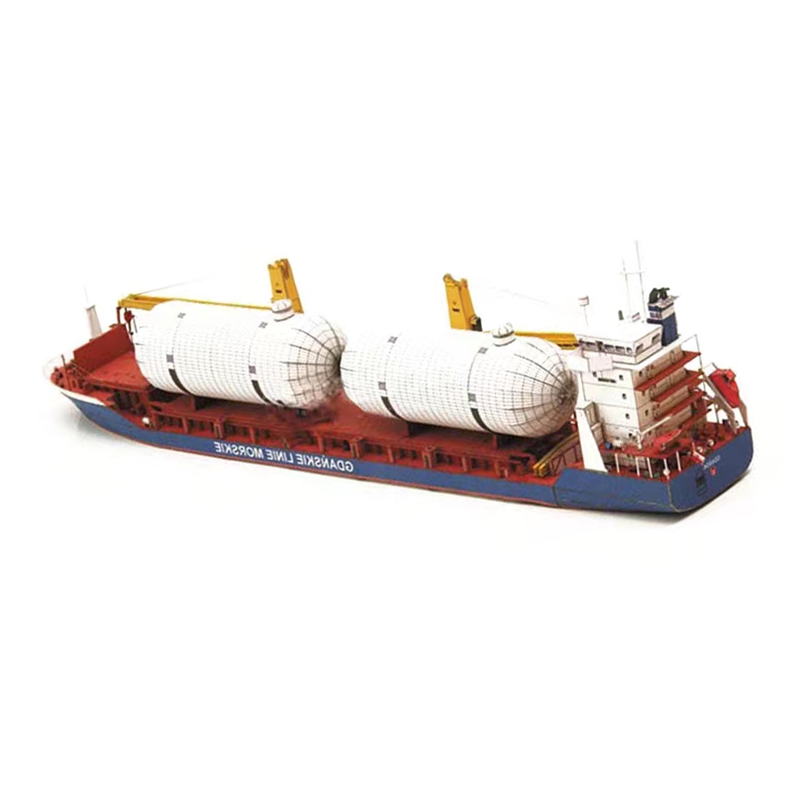 1:400 Scale Polish Gdansk Cargo Ship Model Handmade DIY Model Paper ...