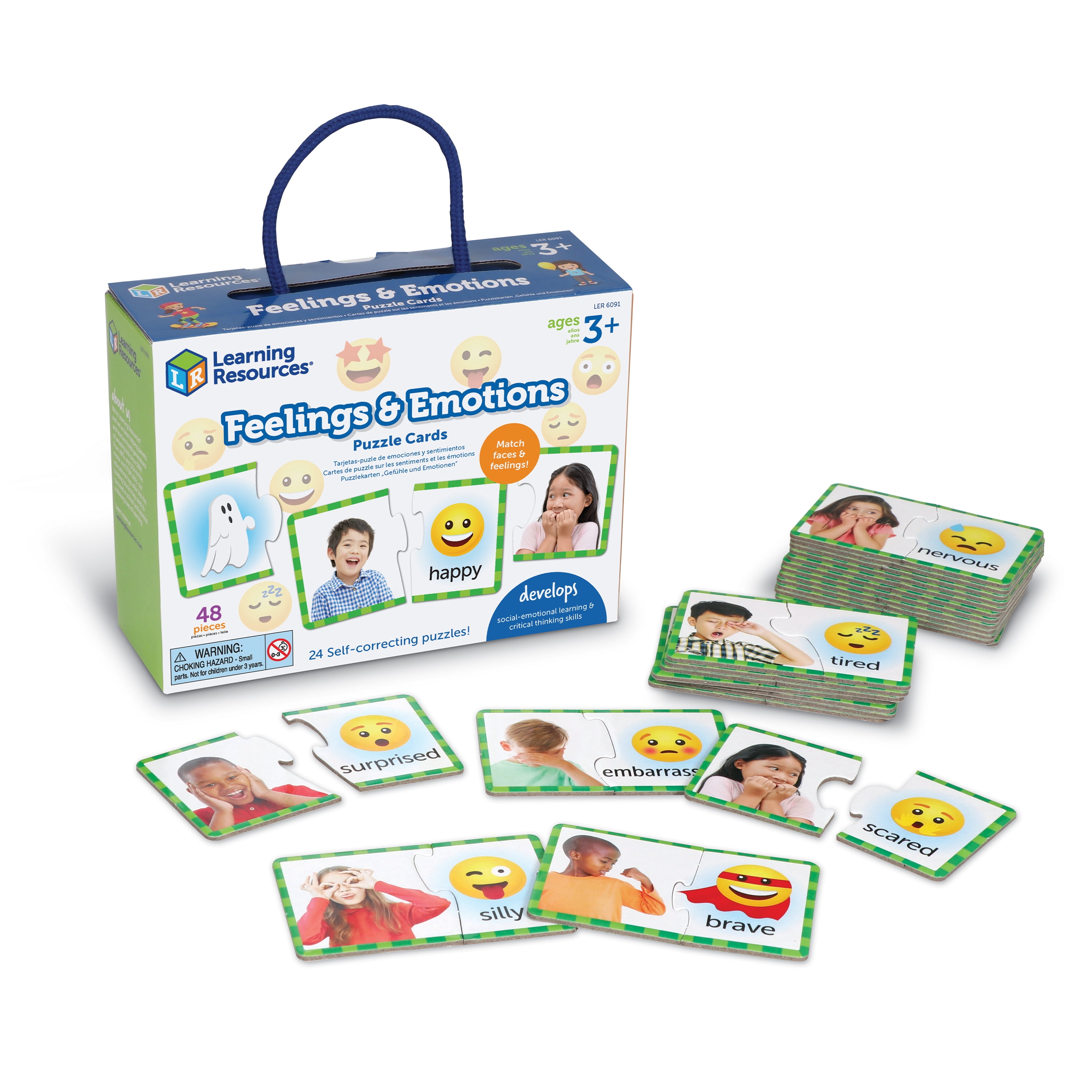 Learning Resources Feelings & Emotions Puzzle - Educational Puzzles for ...