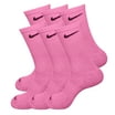 Nike Dri Fit Crew Socks, Fuchsia Pink, Unisex Adult Large, 3-Pack ...