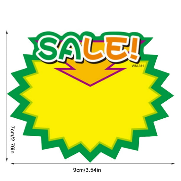 Burst Paper Signs Blank 50 Pieces English Label Tags Party Favors DIY ...