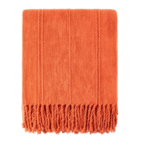 BATTILO HOME Coral Throw Blanket for Couch ,Soft Warm Cable Knit Couch ...
