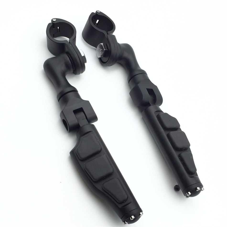 HTT-MOTOR Black Short Angled Peg Mounting Kit with Flat End Foot Peg ...