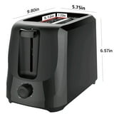 Mainstays 2-Slice Toaster with 6 Shade Settings and Removable Crumb ...