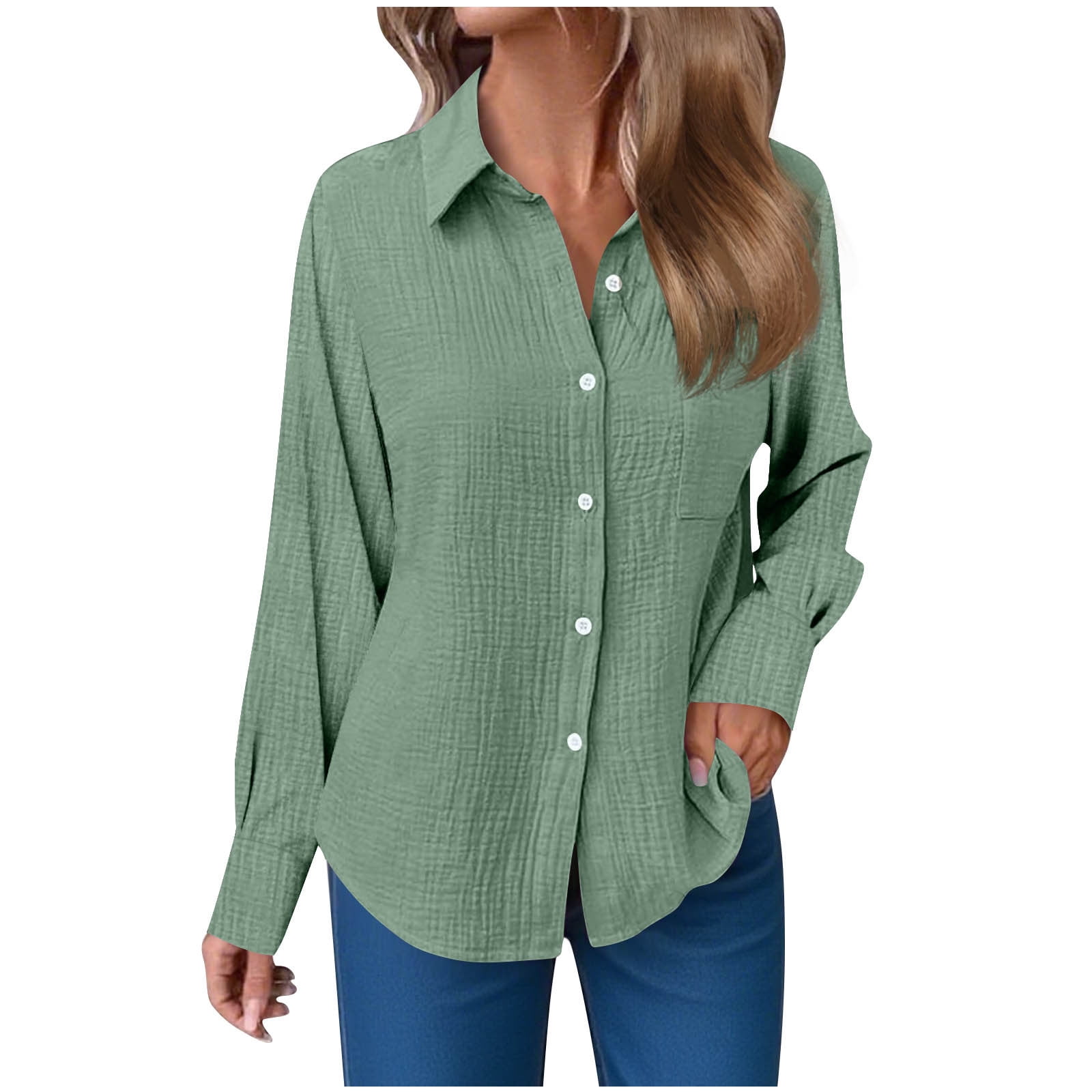 Click here for Abatab Women Button Down Long Sleeve Tops Casual L... prices