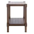 SAFAVIEH Rafiki Solid Rustic Rectangle Accent Table, Brown - Walmart.com