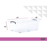 Superio Storage Containers With Wheels (2 Pack), Stackable Large ...