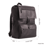 Velez Dark Brown Leather Laptop Backpack, 17 Inch Compartment ...