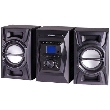 Blackweb 100W Bluetooth CD Stereo System with LED Lighting Effects ...