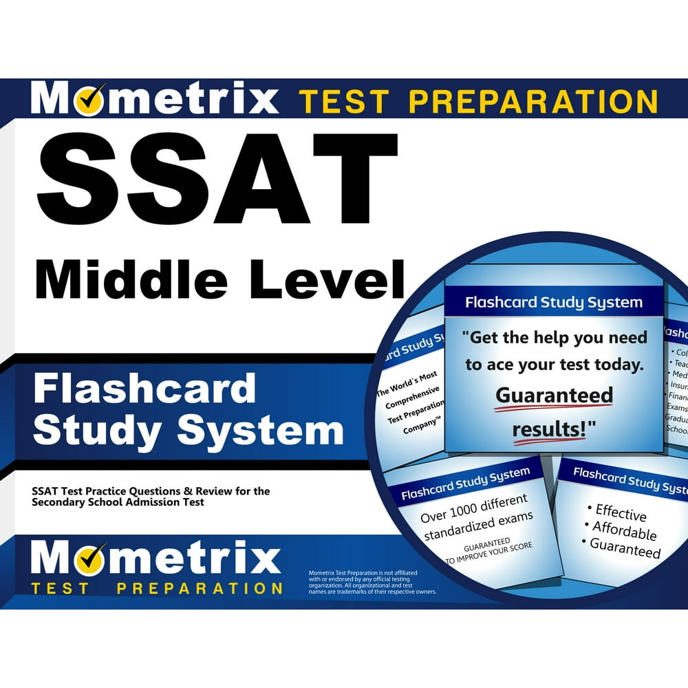 SSAT Middle Level Flashcard Study System SSAT Test Practice Questions ssat-middle-level-flashcard-study-system-ssat-test-practice-questions