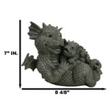 Decorative Indoor & Outdoor Garden Dragon Family Statue - Mommy & Me ...