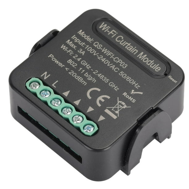 WiFi Curtain Module, Less Interference 50/60Hz 2.4GHz-2.4835GHz Remote ...