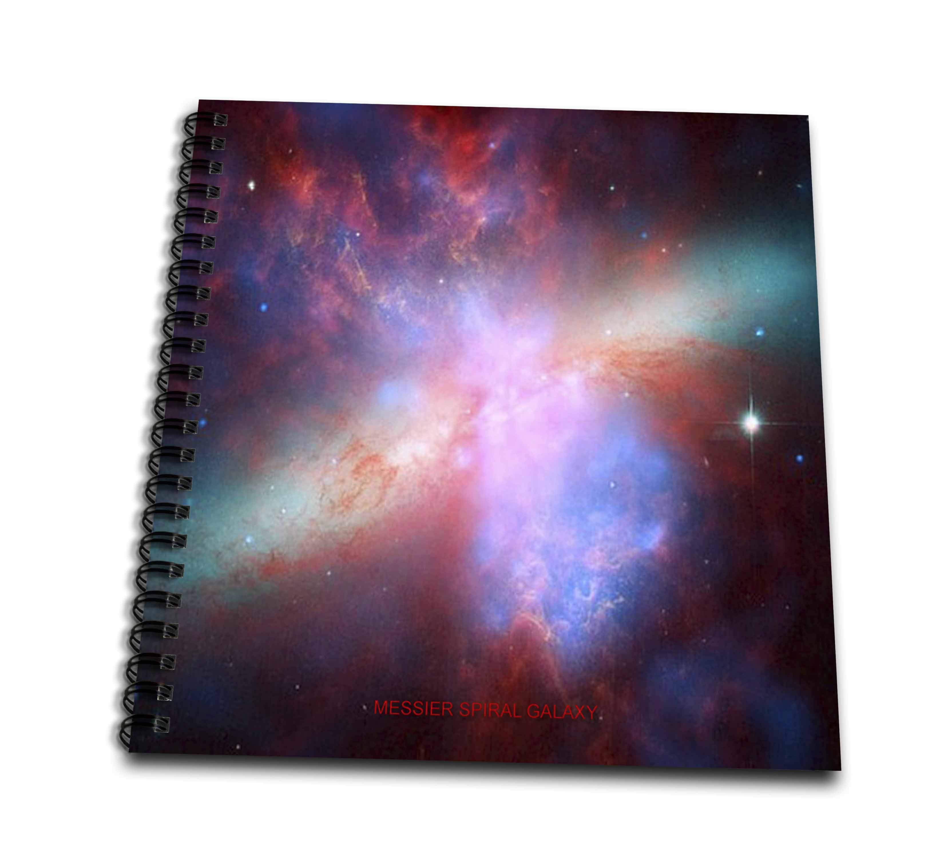 Galaxy and Nebula - Messier Spiral Galaxy Drawing Book 8 x 8 inch db ...