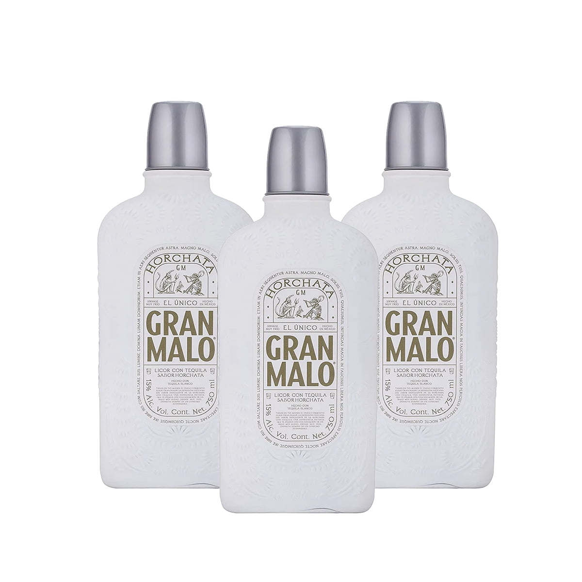 Pack De 3 Licor Con Tequila Gran Malo Horchata 750Ml | Bodega Aurrera en línea