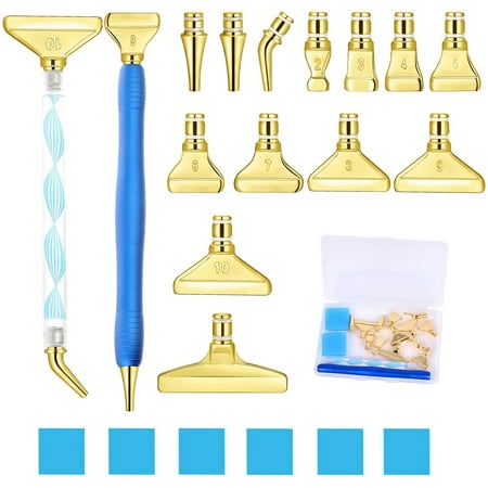 HHHC 14 Pieces Blue Diamond Painting Pen Replacement Diamond Painting ...
