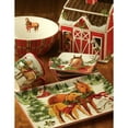 Christmas on the Farm Set/4 Canape Plate 6" asst. - Walmart.com