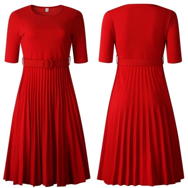 Click here for Eyiiye Women´s Pleated Dress Summer Fashion Casual... prices