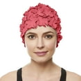 Beemo Floral Petal Swim Cap for Women – Retro Style Vintage Bathing Cap ...