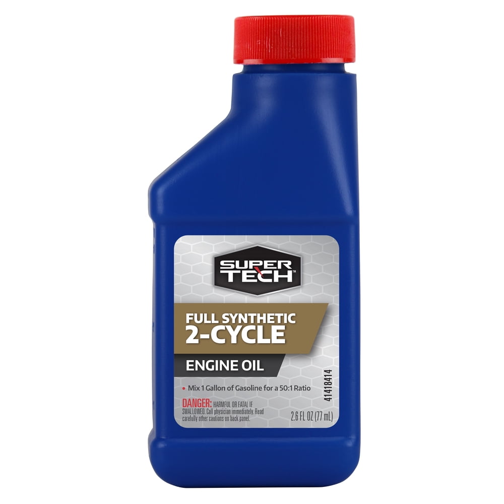 Super Tech Synthetic 2-Cycle Engine Oil, 2.6 oz bottle - Walmart.com ...
