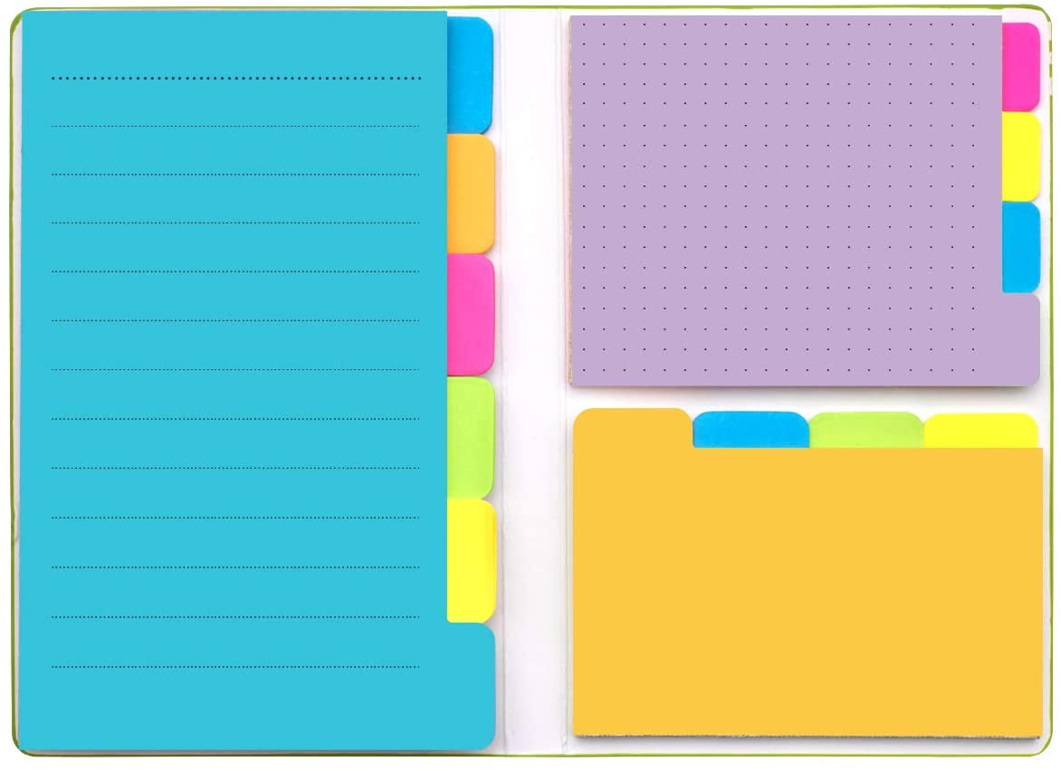 Colored Divider Sticky Notes Bundle Set Self-Stick Note by LE PAPILLION ...