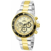 Invicta Men's 12916 Pro Diver Quartz Chronograph Gold Dial Watch ...