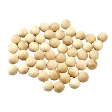 KOHAND 25 Pack 2 inch Round Wooden Balls, Natural Small Wood Craft ...