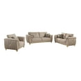 Leena Contemporary Style 3PC Livingroom Set Made with Wood in Beige - Walmart.com