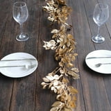 Efavormart 6ft Metallic Gold Magnolia Leaf Table Garland, DIY Craft ...