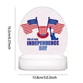 4th of July LED Night Light, Patriotic Acrylic Lamp with USA Flag ...
