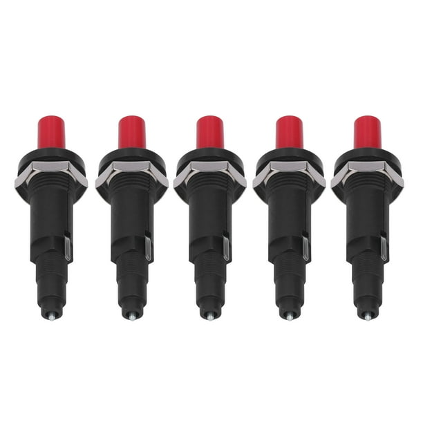 Piezo Igniter,5PCS BBQ Grill Igniter 1 Out 2 Spark PP Shell Push Button ...