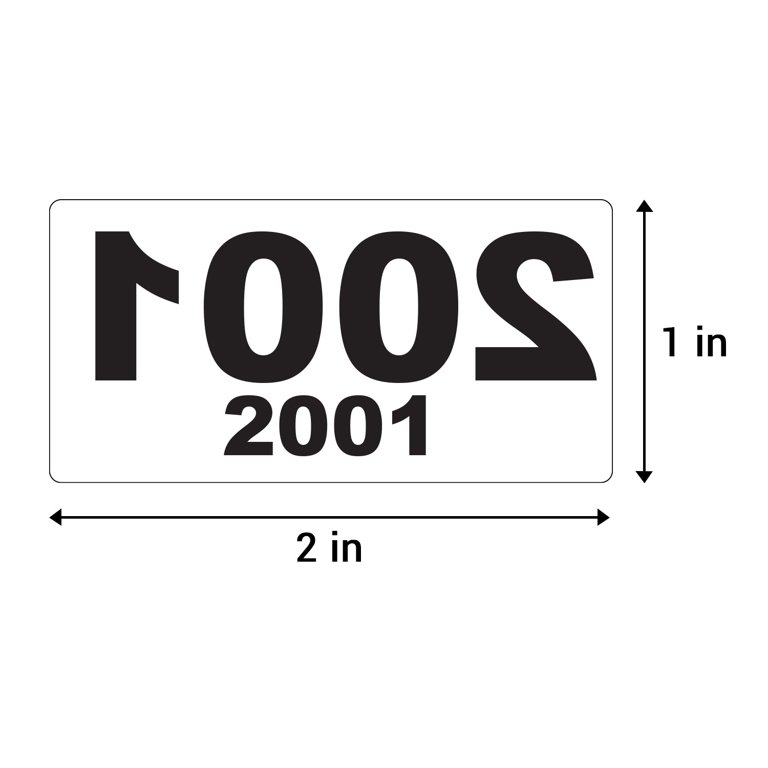 Consecutive Number Stickers 0001 To 0500 X Inch, 500, 42% OFF